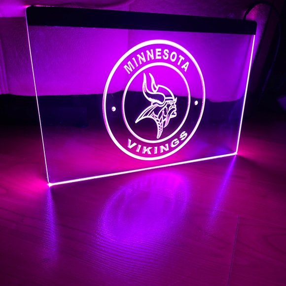 Other | Minnesota Vikings Led Neon Light Sign 8x12 | Poshmark